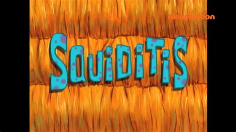 Spongebob Title Card Squiditis European Spanish Youtube