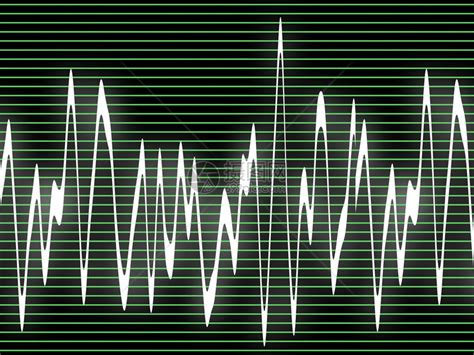 带有白色声波和绿色纵向直线图像高清图片下载 正版图片504955102 摄图网