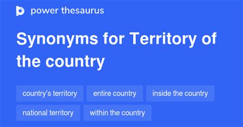 Territory Of The Country Synonyms 35 Words And Phrases For Territory