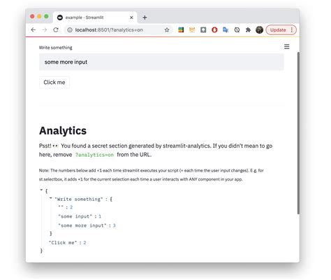 Github Jrieke Streamlit Analytics Track Visualize User Interactions With Your Streamlit App
