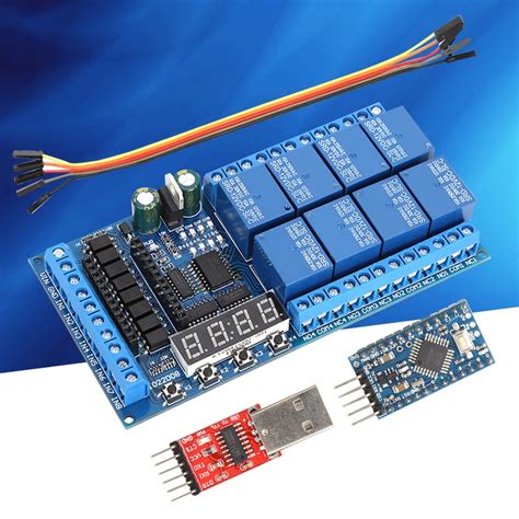 DC V Channel Pro Mini PLC Relay Shield Module Delay Timer Switch Board For Arduino Channel