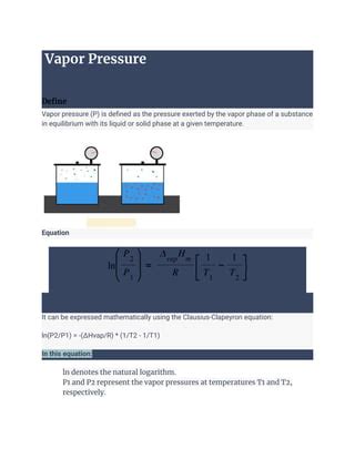 Vapor Pressure Pdf