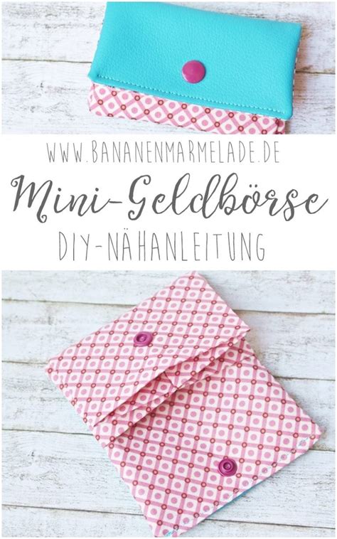 Sewing Steps On Sunday Nähanleitung Mini Geldbörse Bananenmarmelade Geldbörse Nähen