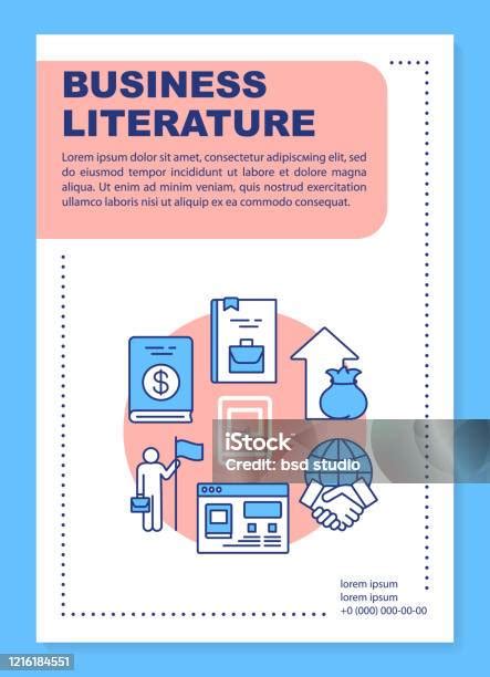 비즈니스 자료 포스터 템플릿 레이아웃입니다 배너 소책자 선형 아이콘이있는 전단지 인쇄 디자인 동기 부여 자기 개발 책 잡지 광고