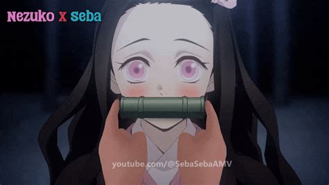 Nezukos First Kiss Demon Slayer Animated  By Sebasebaamv On