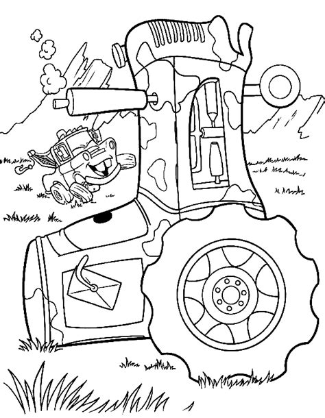 Tow Mater And Lightning Mcqueen Coloring Pages