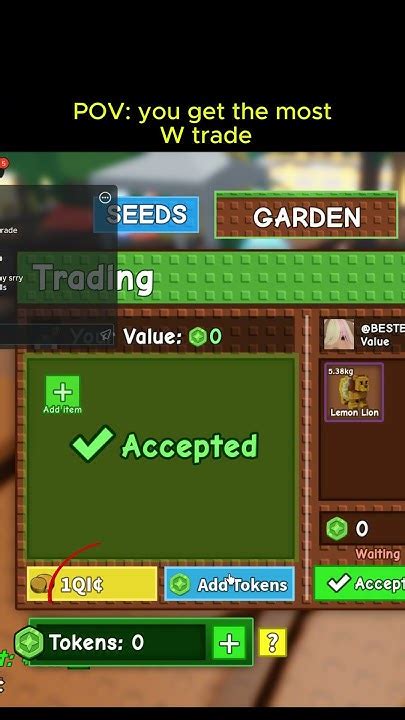 Pov You Get The Most W Trade In Gag Youtube