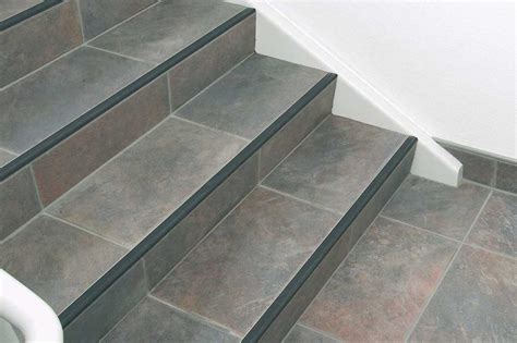 Tiled Stairs For Modern Staircase Design Black Trim Staircase Ideas