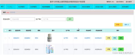 Javaphpnodejspython基于j2ee线上医药用品分销系统设计与实现【2024年毕设】 Csdn博客