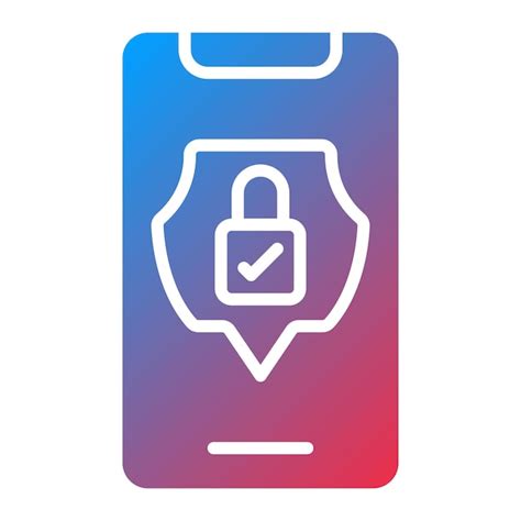 Premium Vector Vector Design Mobile Security Icon Style