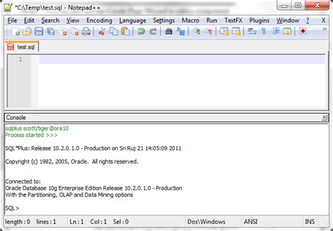 Orafaq Forum Client Tools Need Help Regarding Notepad Integration With Plsql