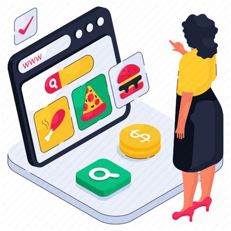 Food Website Online Fast Meal Webpage Icon Download On Iconfinder