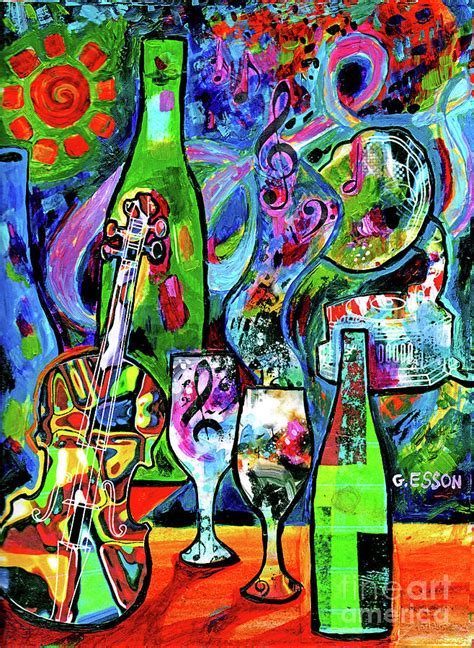 Feeling The Music Painting By Genevieve Esson Pixels