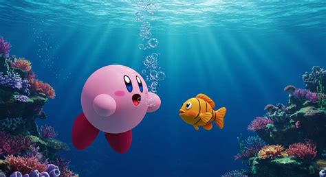 Kirby Swims Underwater By Chrisgraduate28 On Deviantart