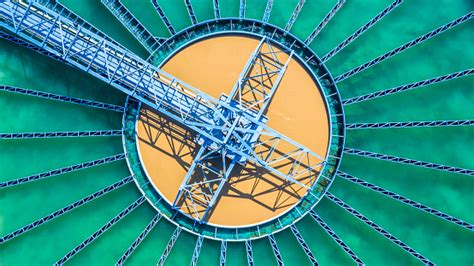 공중 평면도 물 처리 공장 공중 평면도 재순환 고체 연락처 헤어 청 징 제 침전 탱크 원형에 대한 스톡 사진 및 기타 이미지 원형 공중 뷰 하수 Istock