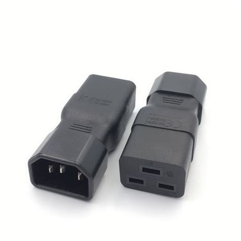 Iec 320 C19 To C14 Ac Power Adapter Plug Connect C20 To C13 Power Male To Female Converter 10a
