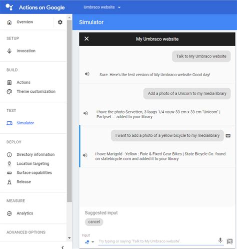 beta talk to my umbraco website by perplex