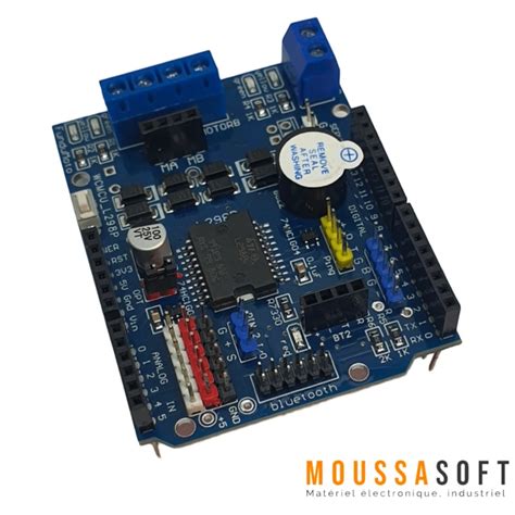 Comment Utiliser L298p Moteur Driver Shield Avec Arduino Moussasoft