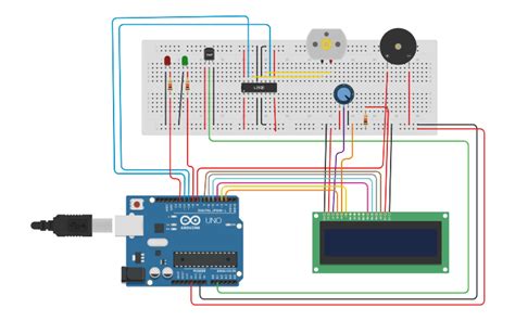 Circuit Design Temperature Based Watering System Tinkercad