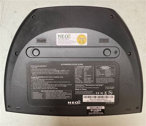 AlphaSmart NEO2 Tested Laptop Word Processor New BATTERIES USB Cable EBay