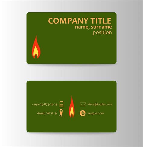 우아한 템플릿 명함 벡터 Eps Ai Uidownload