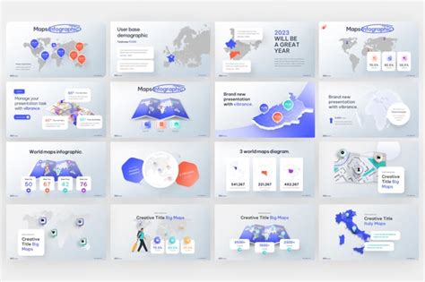 Maps Infogaphic Powerpoint Template Incl Corporate And Target Envato