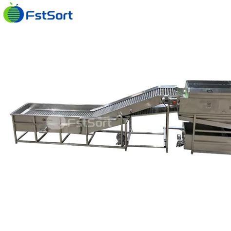 Large Capacity Vegetableandfruit Washing Drying Grading Machine Carrot