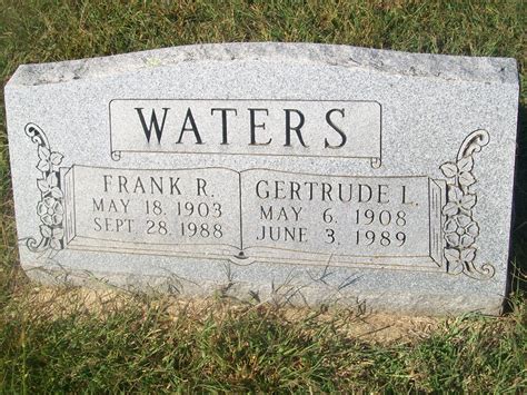 Gertrude L Richie Waters 1908 1989 Find A Grave Memorial