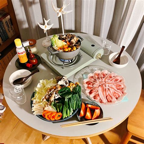 火垂 On Twitter つかれて調理無理だよの日です、今夜は四種のきのこ豆乳鍋