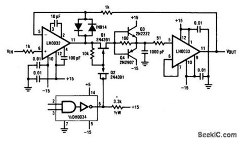 HIGH SPEED SAMPLE AND HOLD 1 Amplifier Circuit Circuit Diagram SeekIC Com