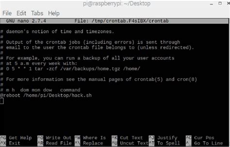 Cron Job That Runs Hacksh On Reboot Download Scientific Diagram