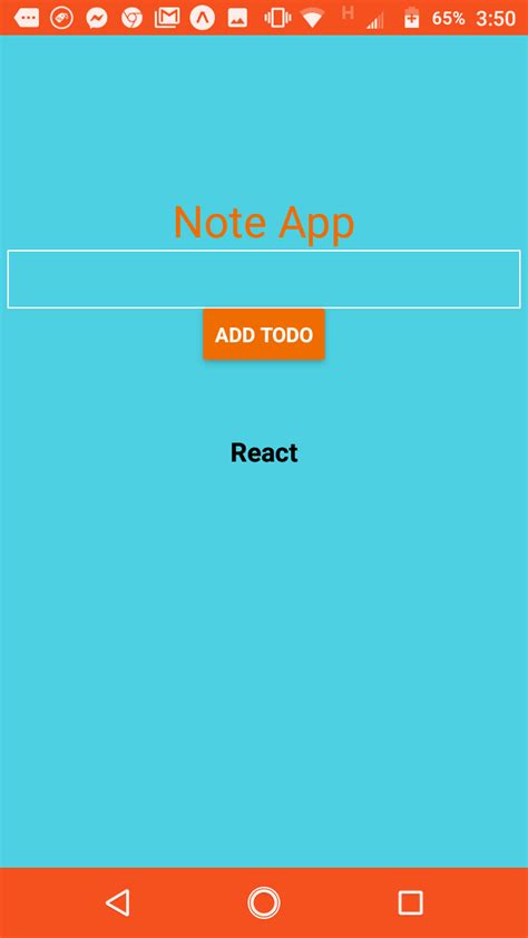 Github Mwaqaassfirst React Native App Simple App Consisting Of Adding Text With Button And