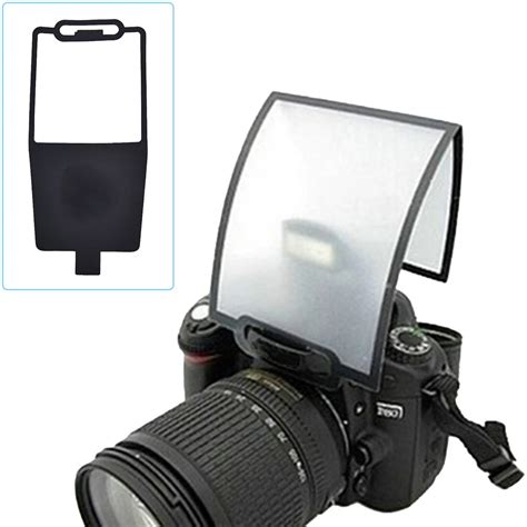 1pc Worldwide Camera Flash Diffuser Softbox Black Clear Reflector For Canon Nikon Yongnuo