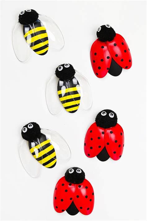 Plastic Spoon Bug Craft Easy Spoon Bugs Craft