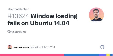 Window Loading Fails On Ubuntu Issue Electron Electron Github
