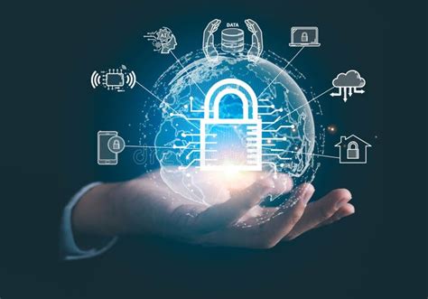 Network Security System Personal Data Information On Tablet Information And Cyber Security