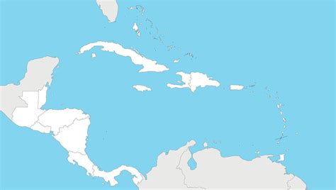 Blank Political Map Of Central And South America America Central Map