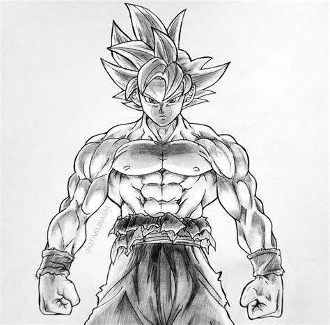 How To Draw Mui Goku Step By Step
