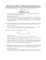 Midterm Sample Pdf CMPUT W Midterm Sample Questions And Their Solutions Q