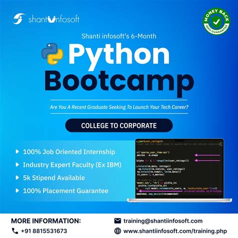 shanti infosoft training program on linkedin python pythontraining indore shantiinfosoft