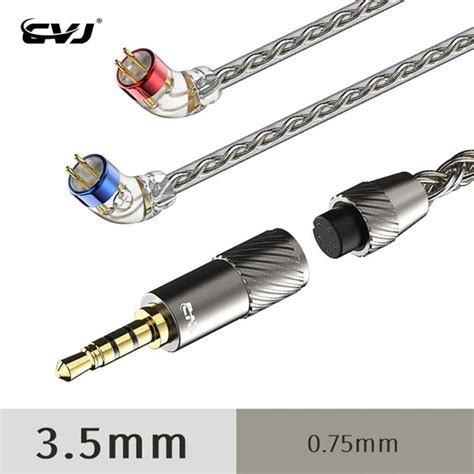 Наушники Внутриканальные Cvj Кабель для наушников Ts800 Mmcx Qdc C S Штырь 0 75 мм 0 78 мм