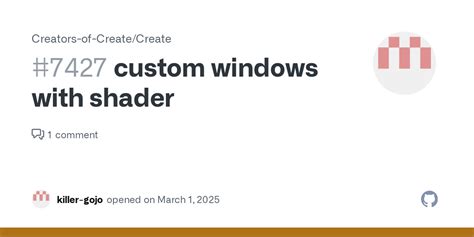 Custom Windows With Shader · Issue 7427 · Creators Of Createcreate