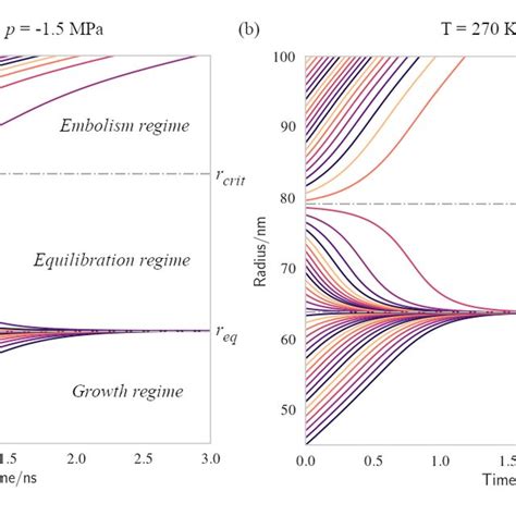 Bubble Dynamics Produced By Integration Of The Rayleigh Plesset Download Scientific Diagram