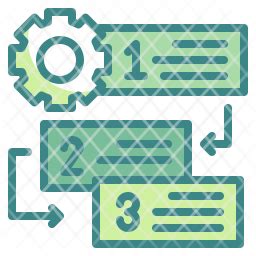 Prioritize Icon Sequence Icon Manage Icon Task Icon Diagram Icon Plan Icon Business Icon