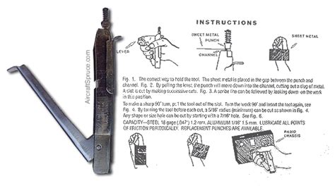 Adel Hand Nibbling Tool From Aircraft Spruce Europe