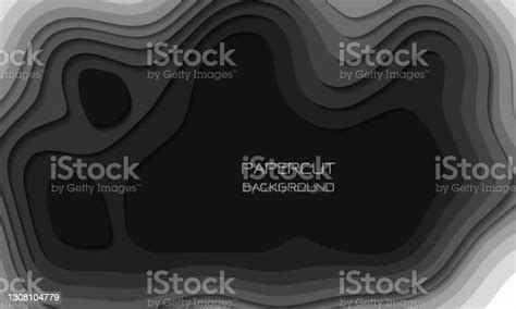 추상 회색 톤 용지 컷 레이어는 아트 배경 텍스처 벡터 일러스트레이션과 겹칩니다 0명에 대한 스톡 벡터 아트 및 기타 이미지 0명 3차원 형태 개념 Istock