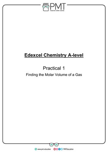 Edexcel A Level Chemistry Core Practicals Teaching Resources