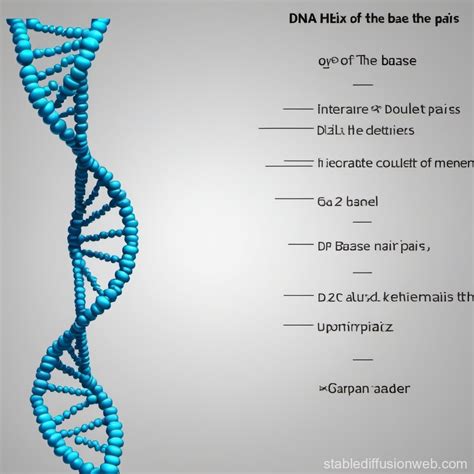 Accurate Diagram Of The Dna Double Helix With Labeled Base Pairs