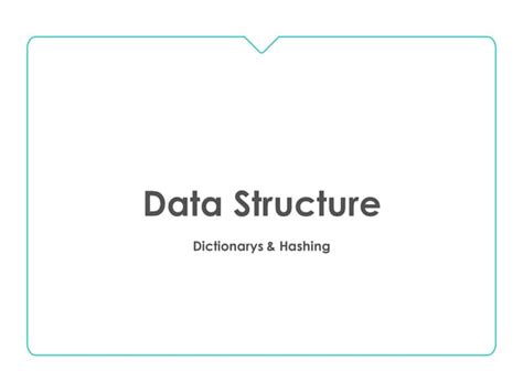 Data Structure Chapter Hashing Slides For Data Structures Learning Ppt