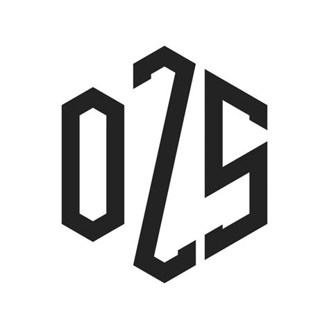 Premium Vector Ozs Logo Design Initial Letter Ozs Monogram Logo Using Hexagon Shape